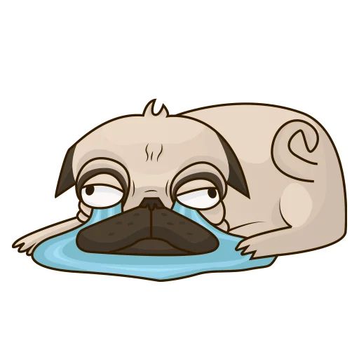 Pack de stickers para Telegram «Mops Lutik»