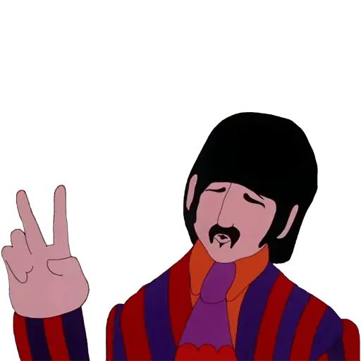 Pack de stickers para Telegram «Beatles Yellow submarine»