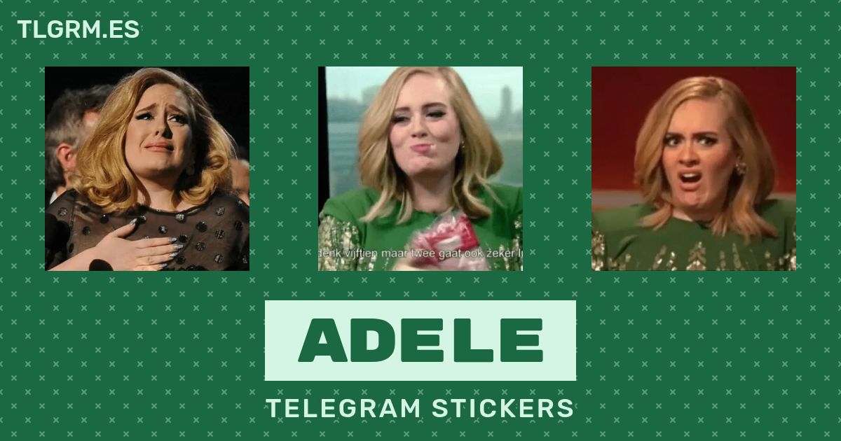 Pack de stickers para Telegram «Adele»