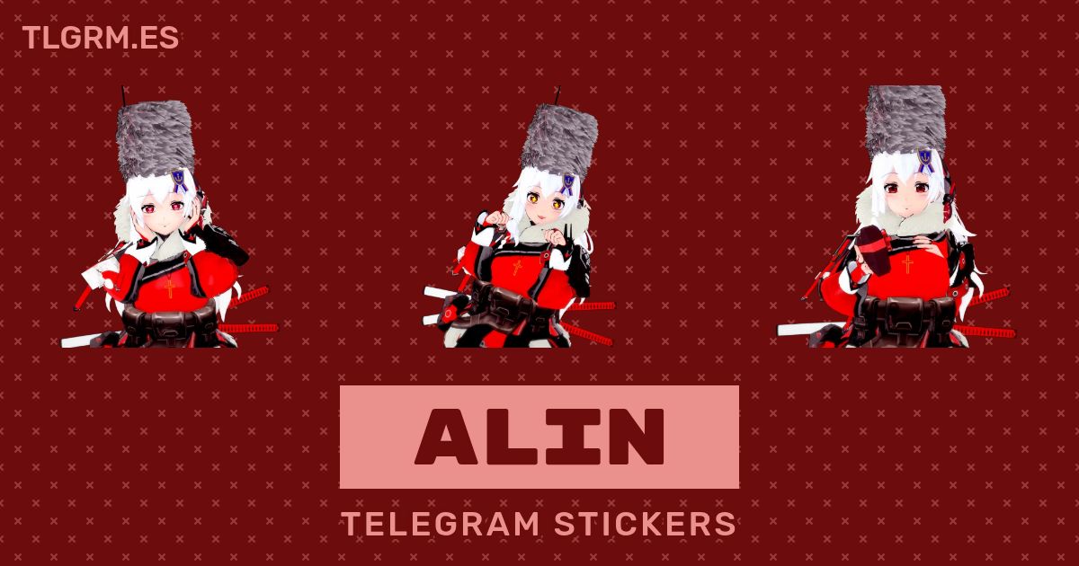Pack de stickers para Telegram «Alin»