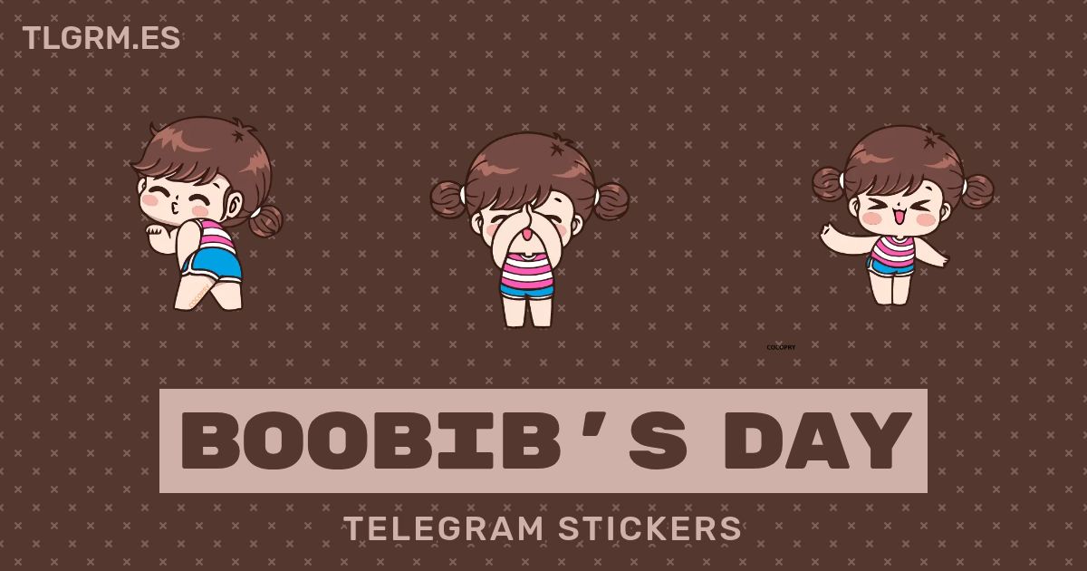 Pack de stickers animados para Telegram «Boobib's Day»