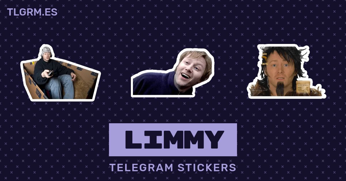 Pack de stickers para Telegram «Limmy»