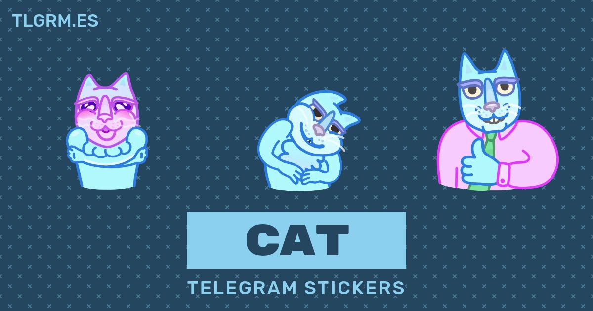 Pack de stickers animados para Telegram «Cat»