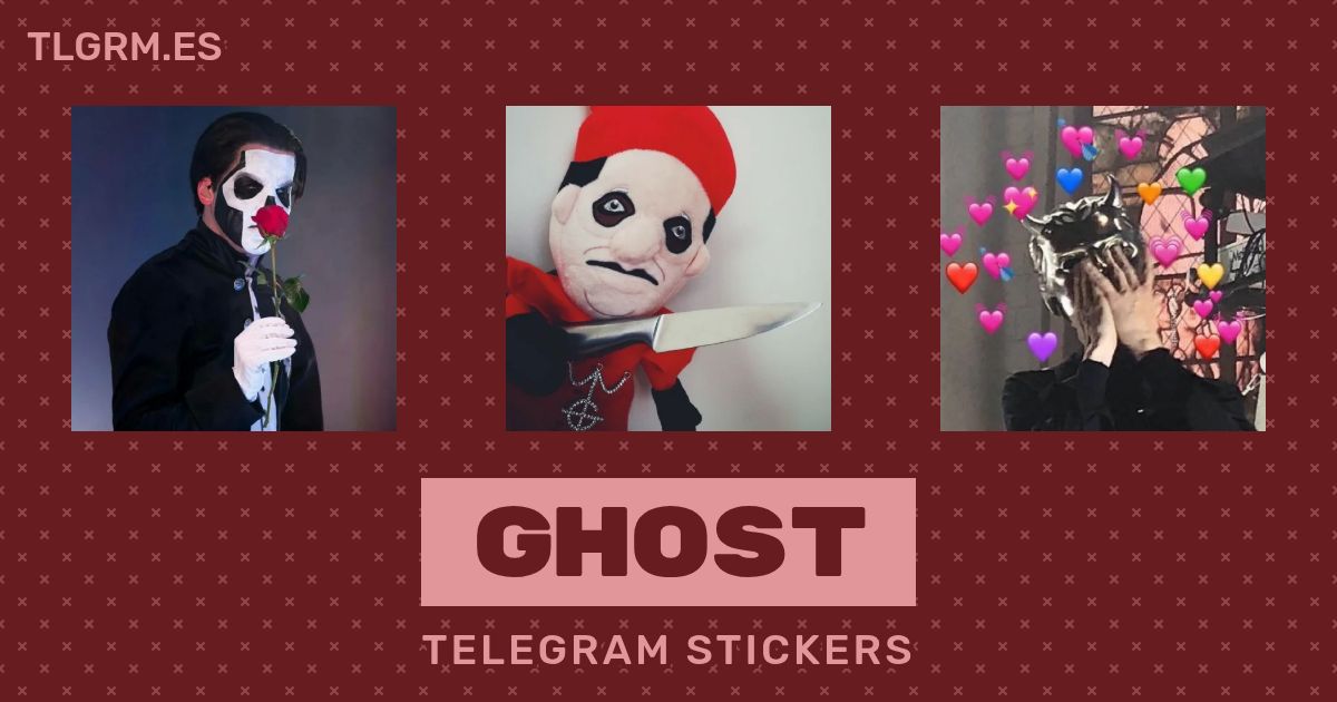 Pack de stickers para Telegram «Ghost»
