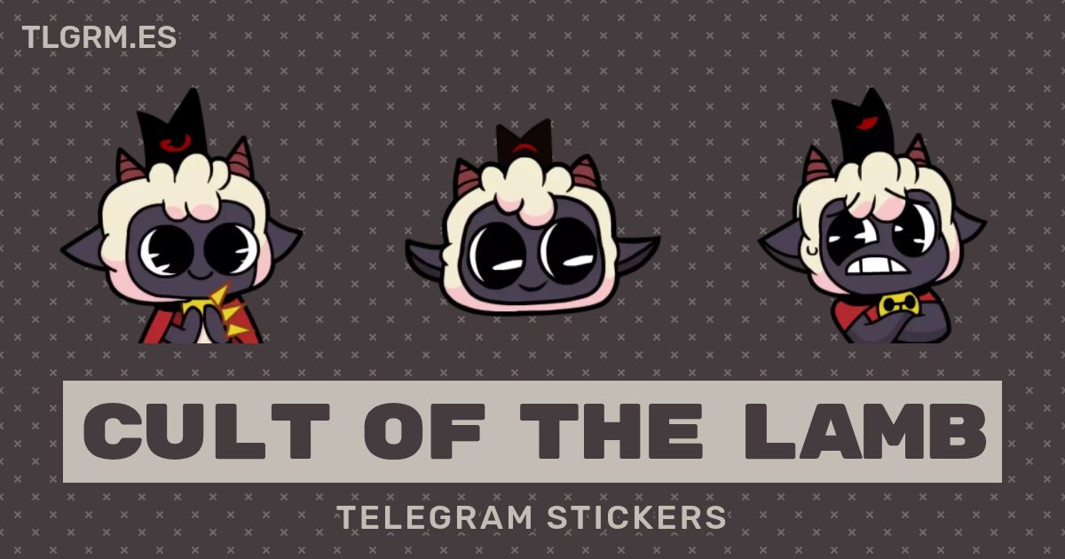 Pack de stickers animados para Telegram «Cult of the Lamb»