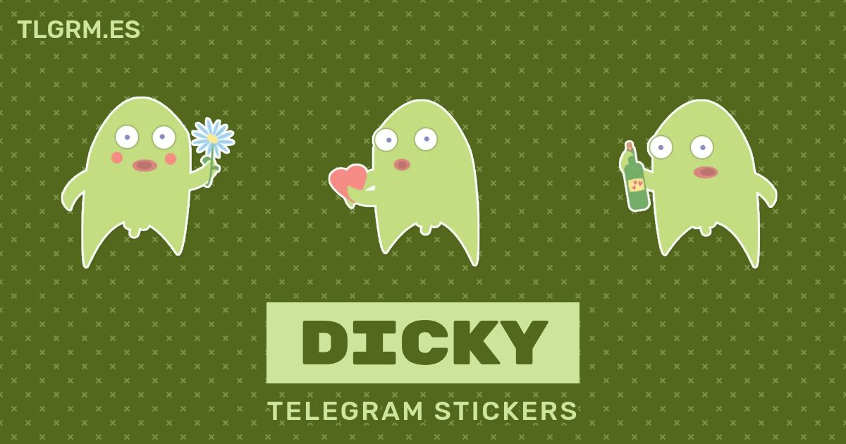 Pack de stickers para Telegram «Dicky»