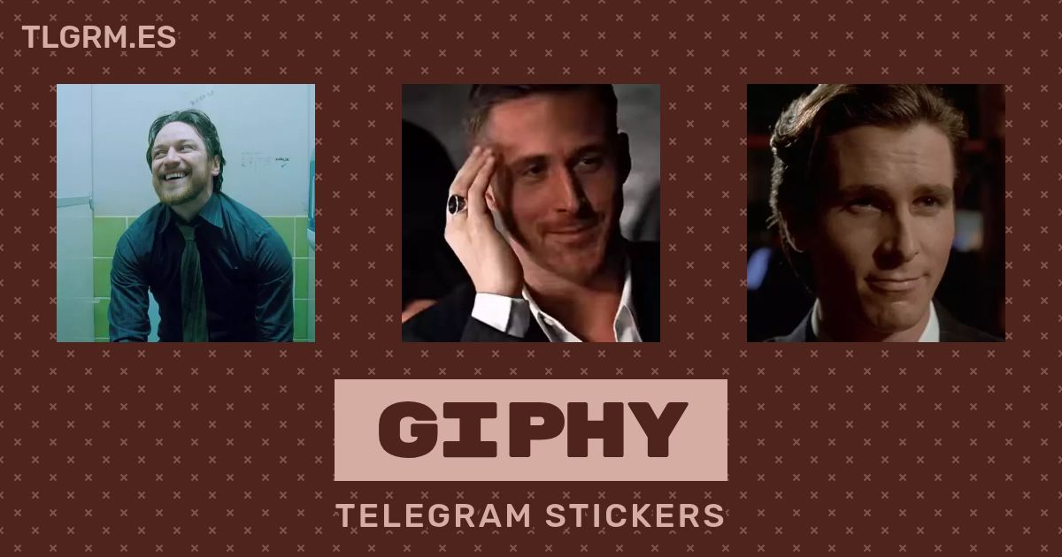 Pack de stickers animados para Telegram «Giphy»