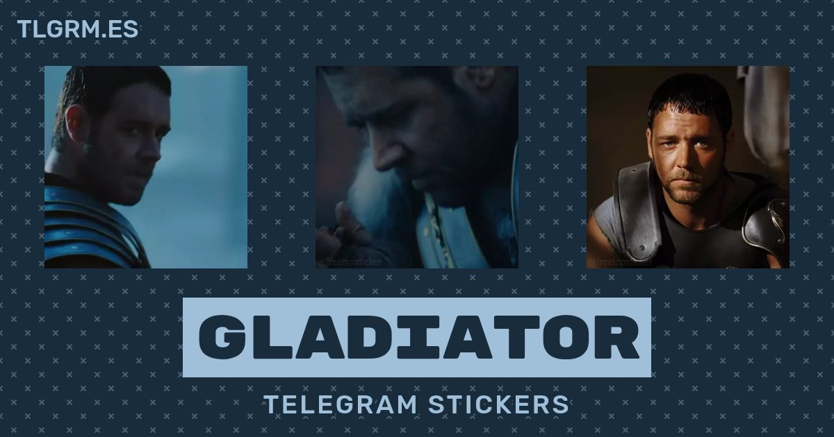 Pack de stickers animados para Telegram «Gladiator»