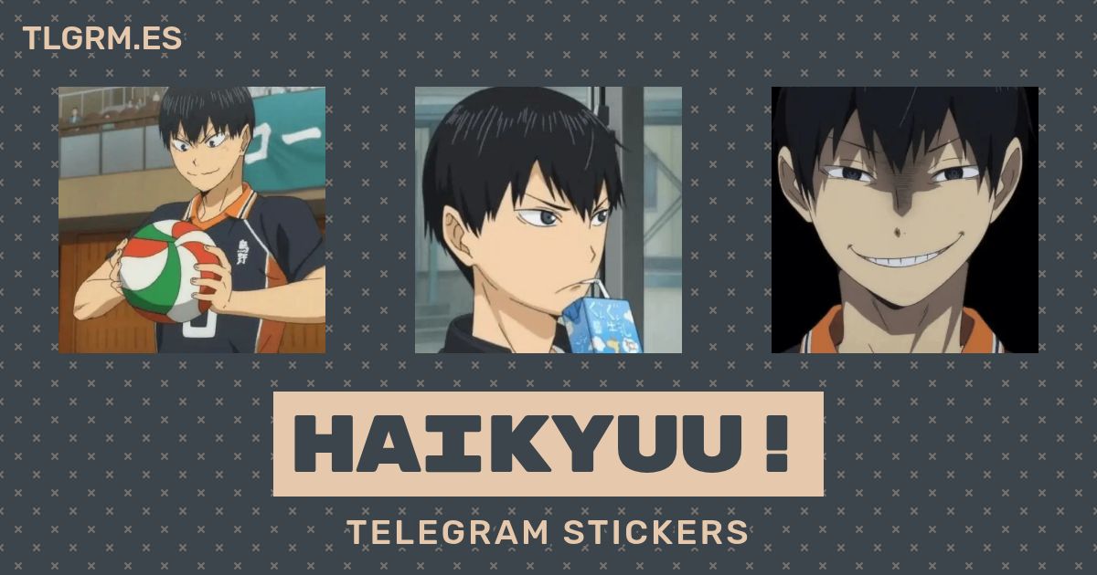 Pack de stickers para Telegram «Haikyuu!»