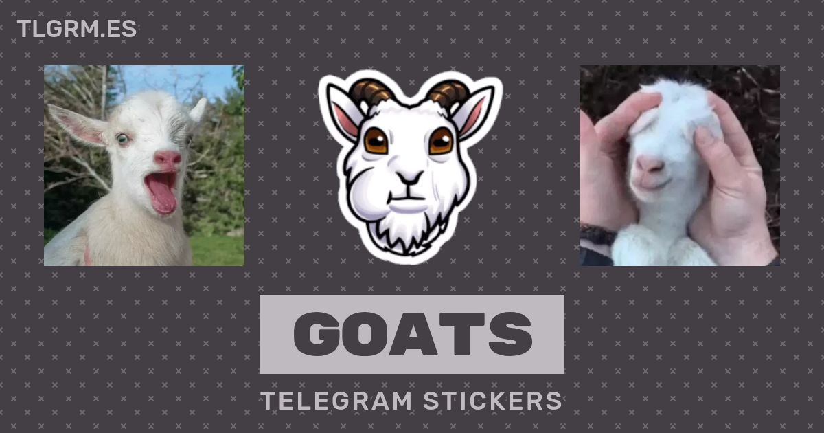 Pack de stickers animados para Telegram «Goats»