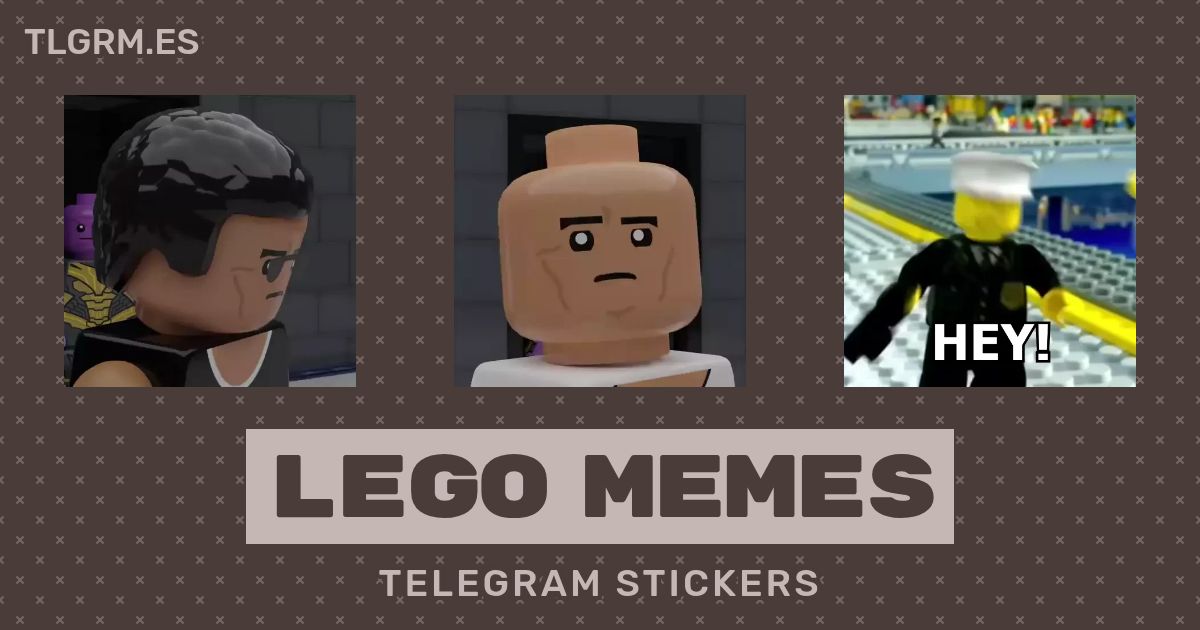 Pack de stickers animados para Telegram «LEGO MEMES»