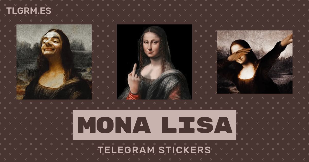 Pack de stickers para Telegram «Mona Lisa»