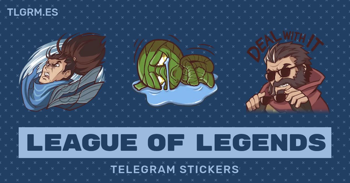 Pack de stickers para Telegram «League of Legends»