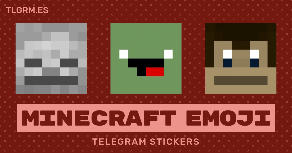 Pack de stickers para Telegram «MineCraft Emoji»