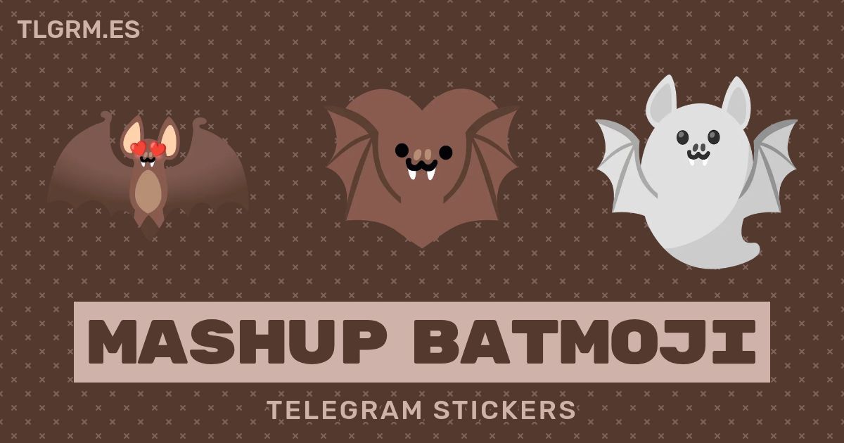 Pack de stickers para Telegram «Mashup Batmoji»