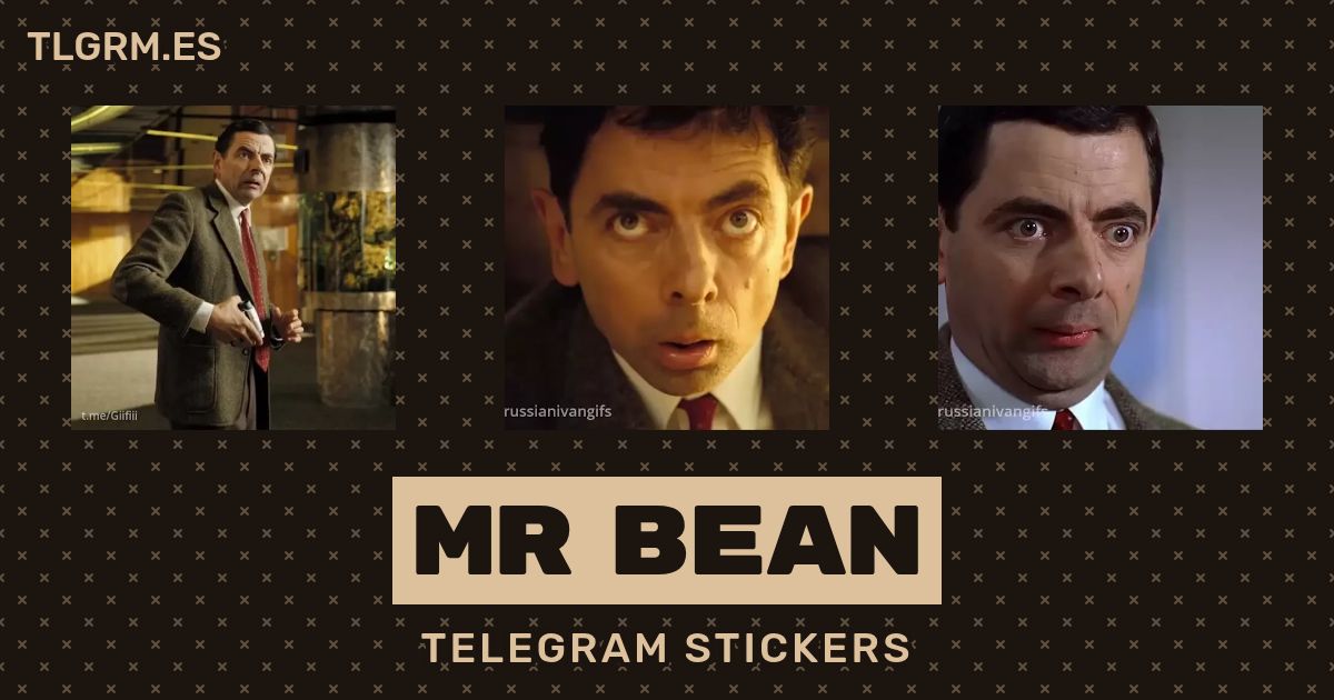 Pack de stickers animados para Telegram «Mr Bean»
