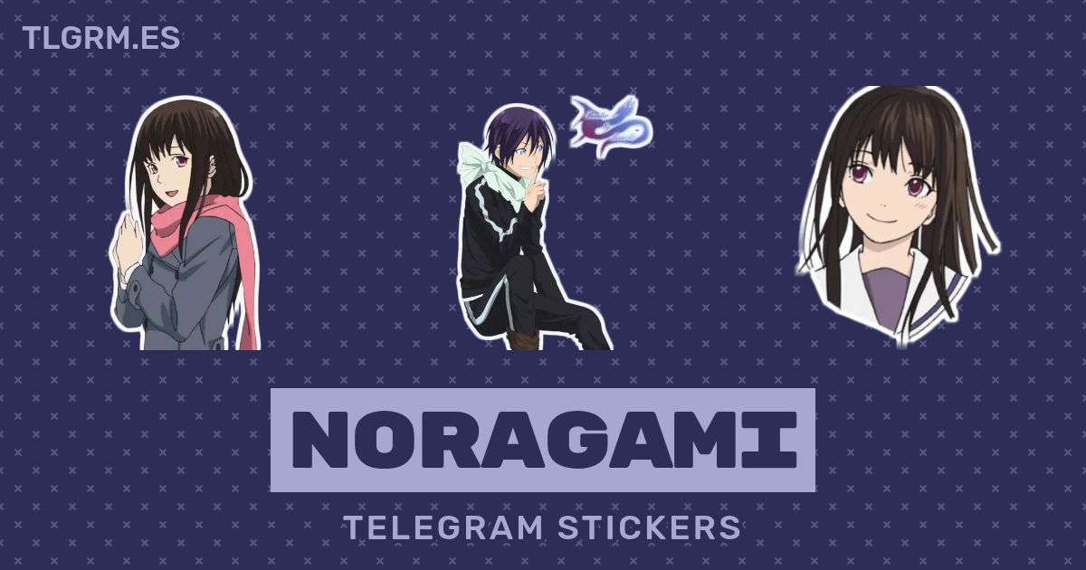 Pack de stickers para Telegram «Noragami»