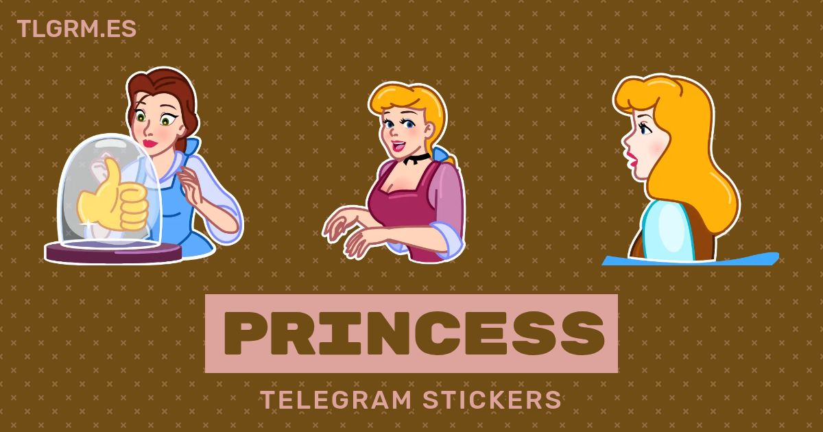 Pack de stickers animados para Telegram «Princess»
