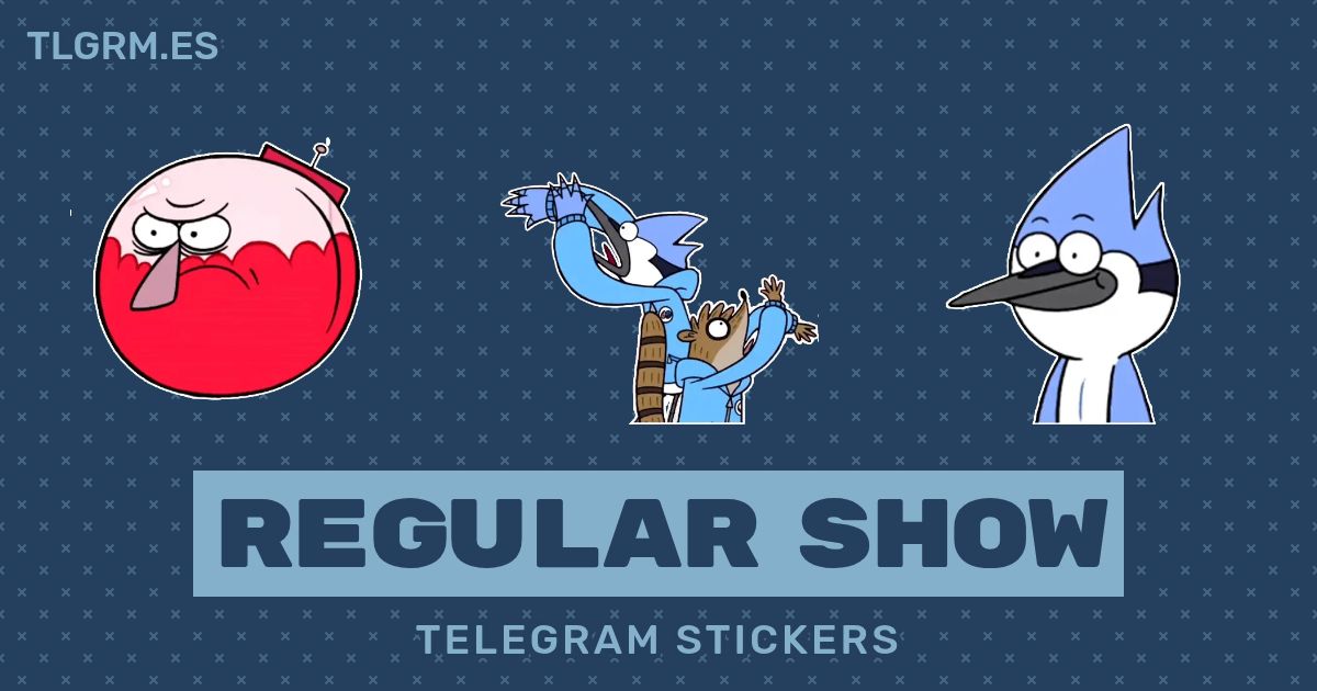 Pack de stickers para Telegram «Regular Show»