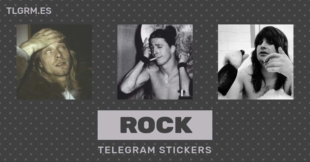 Pack de stickers para Telegram «Rock»