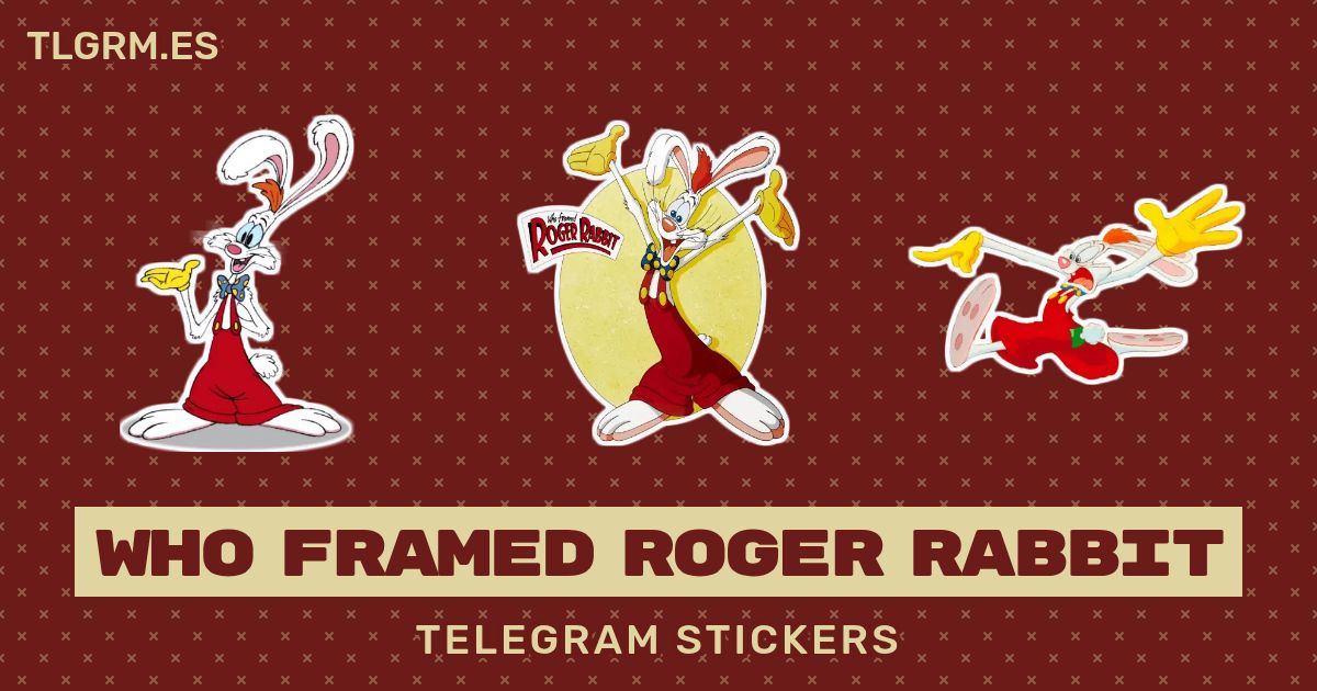 Pack de stickers para Telegram «Who Framed Roger Rabbit»