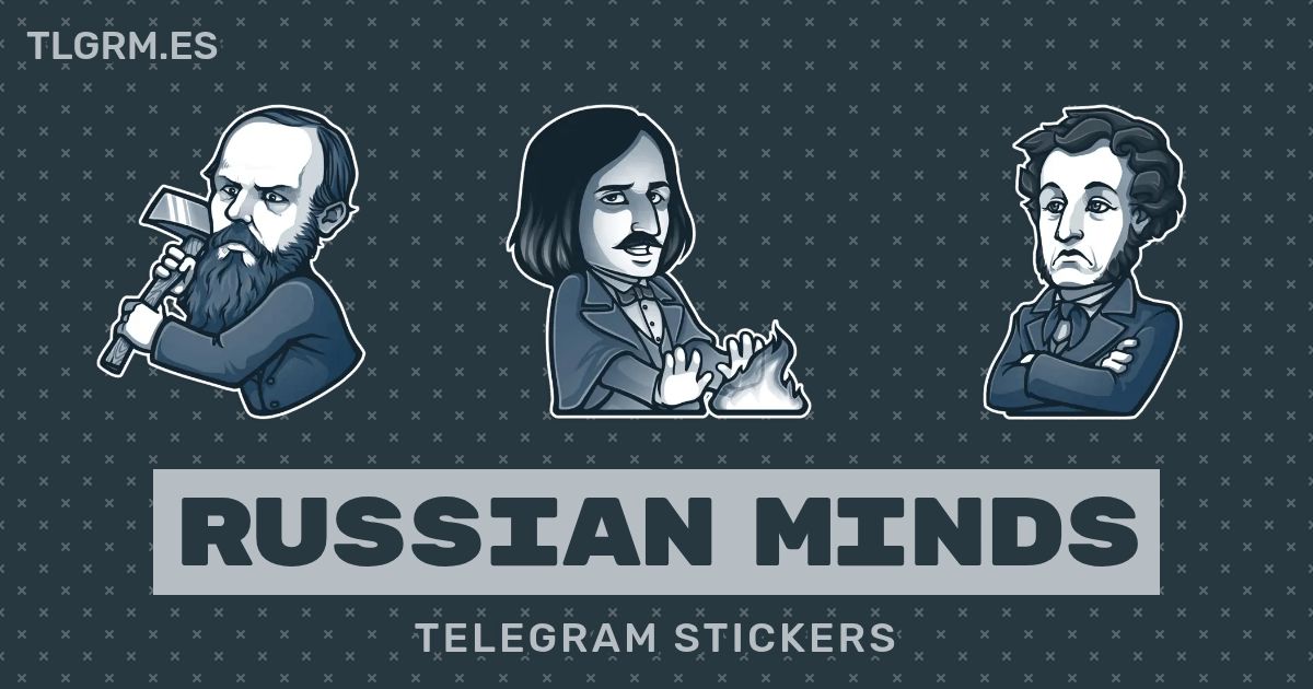 Pack de stickers para Telegram «Russian Minds»