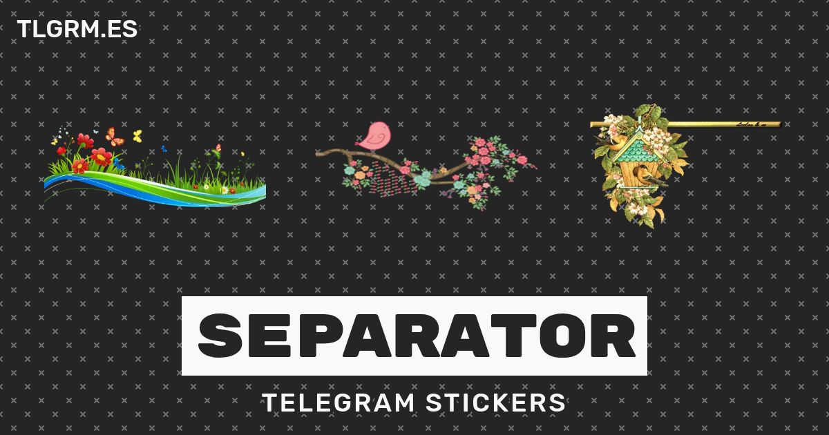 Pack de stickers para Telegram «Separator»