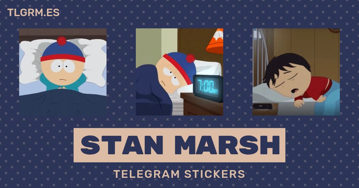 Pack de stickers para Telegram «Stan Marsh»
