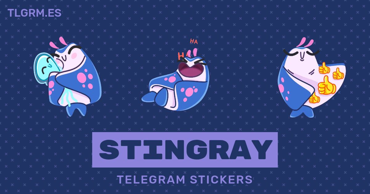 Pack de stickers animados para Telegram «Stingray»
