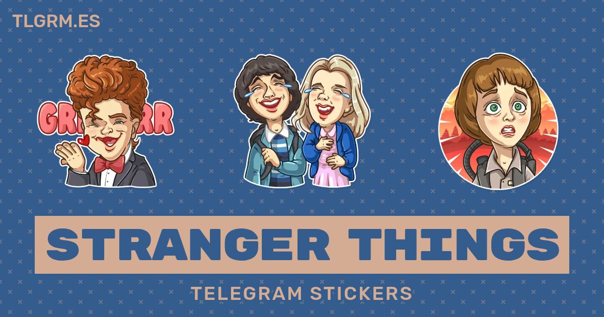 Pack de stickers para Telegram «Stranger Things»