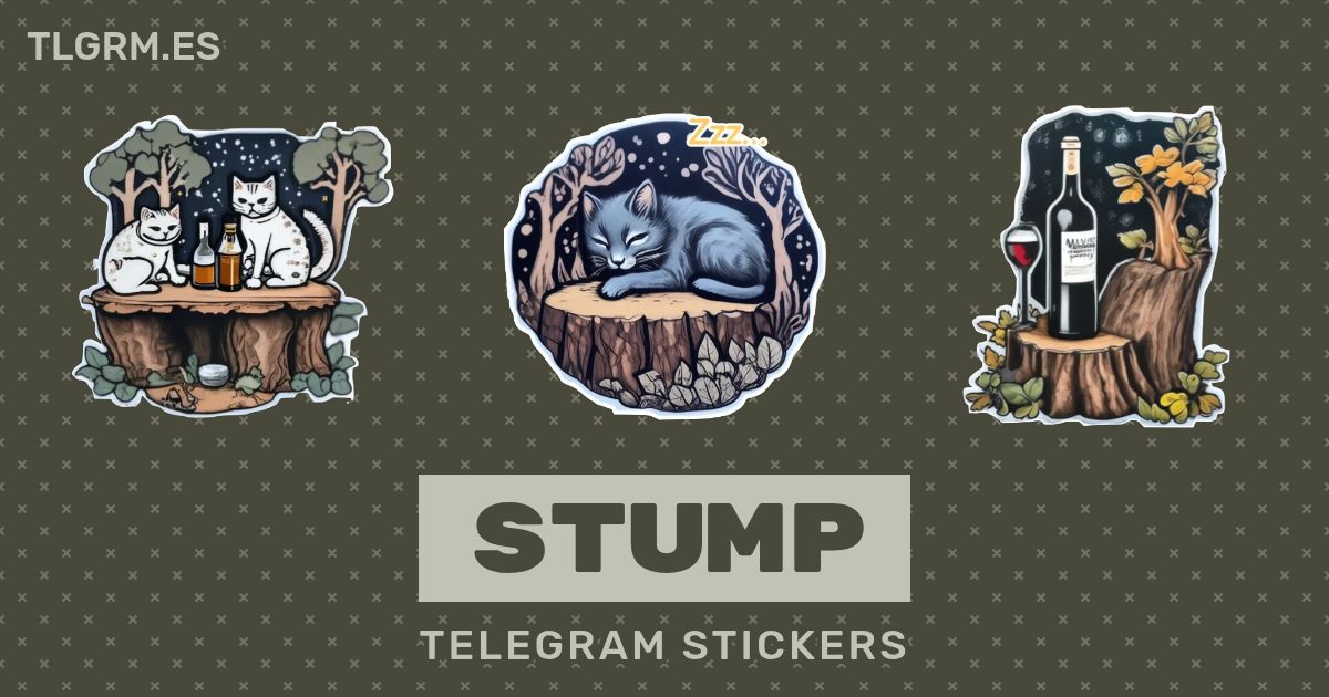 Pack de stickers para Telegram «Stump»