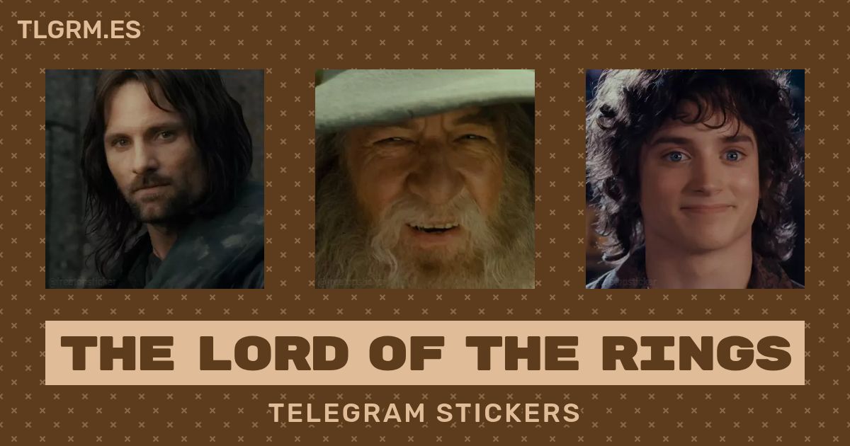 Pack de stickers animados para Telegram «The Lord of the Rings»
