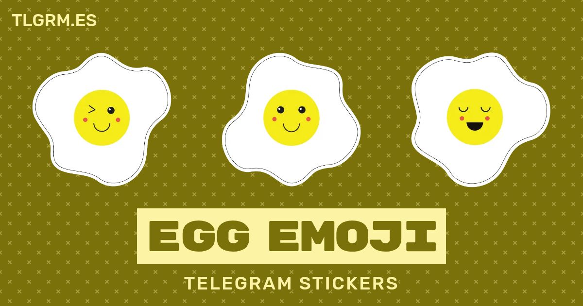 Pack de stickers para Telegram «Egg Emoji»