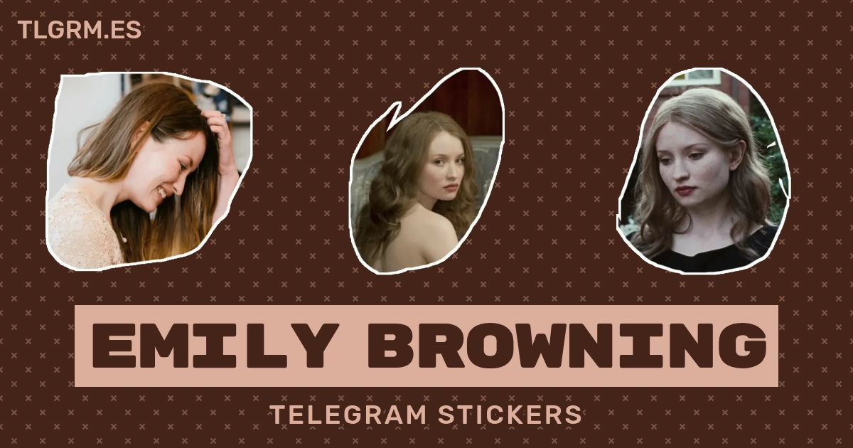 Pack de stickers para Telegram «Emily Browning»