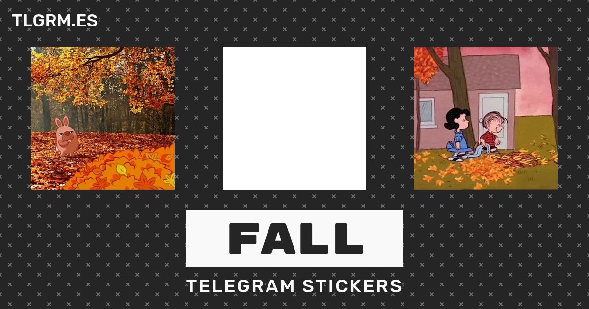 Pack de stickers animados para Telegram «Fall»