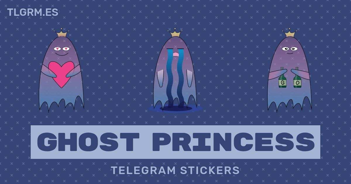 Pack de stickers para Telegram «Ghost Princess»