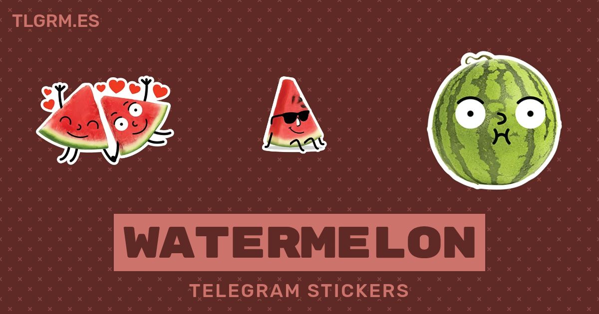 Pack de stickers para Telegram «Watermelon»