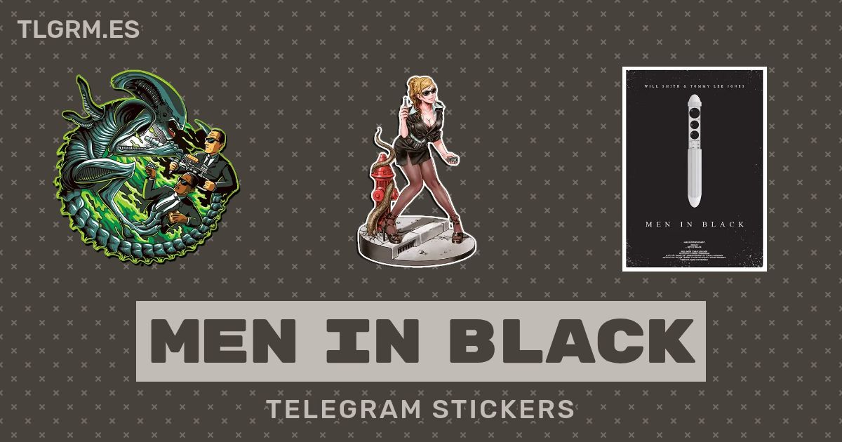 Pack de stickers para Telegram «Men In Black»