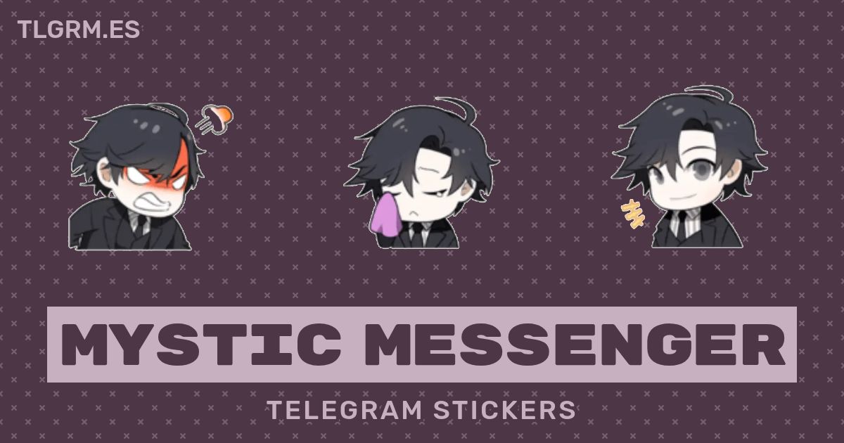 Pack de stickers para Telegram «Mystic Messenger»