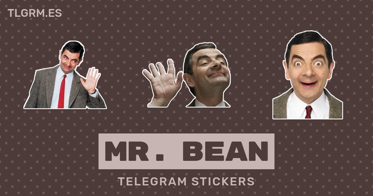 Pack de stickers para Telegram «Mr. Bean»