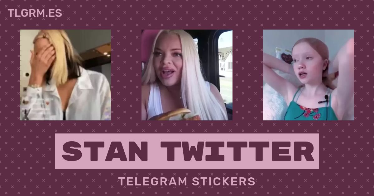 Pack de stickers animados para Telegram «Stan Twitter»