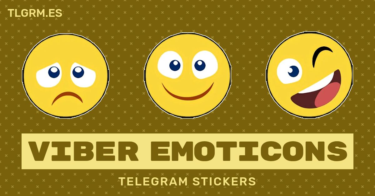 Pack de stickers para Telegram «Viber Emoticons»