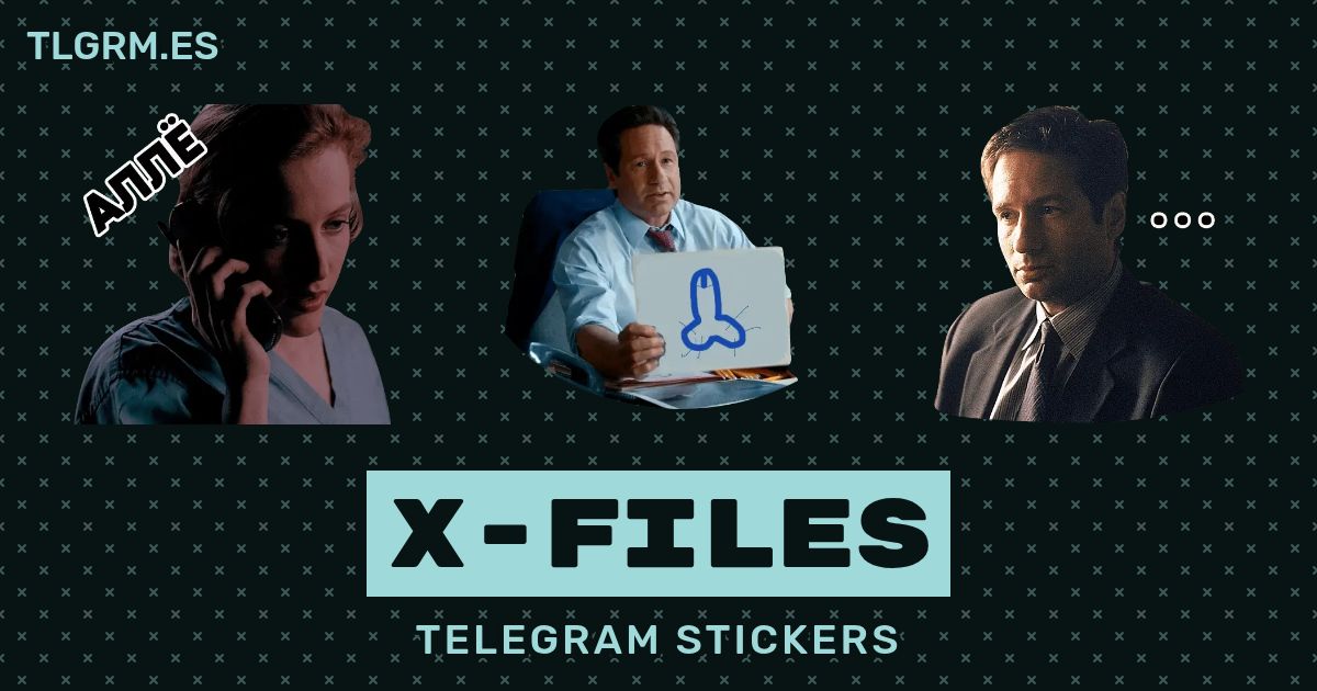 Pack de stickers para Telegram «X-Files»